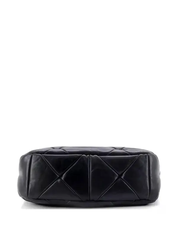 Prada Quilted Nappa Leather Hobo Bag - Black