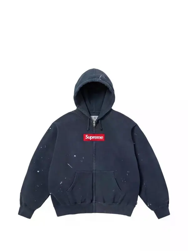 Supreme Box Logo Paint-splatter Hoodie