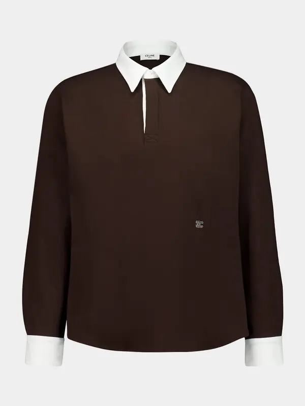 Celine Polo Shirt Cotton - Brown