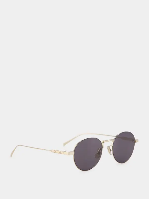 Celine Metal Round Frame Sunglasses