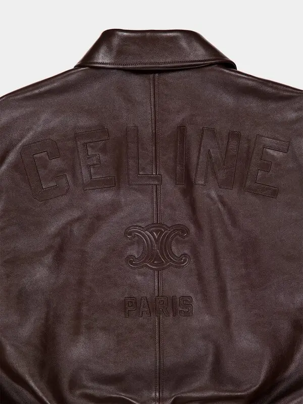 Celine Leather Bomber Jacket