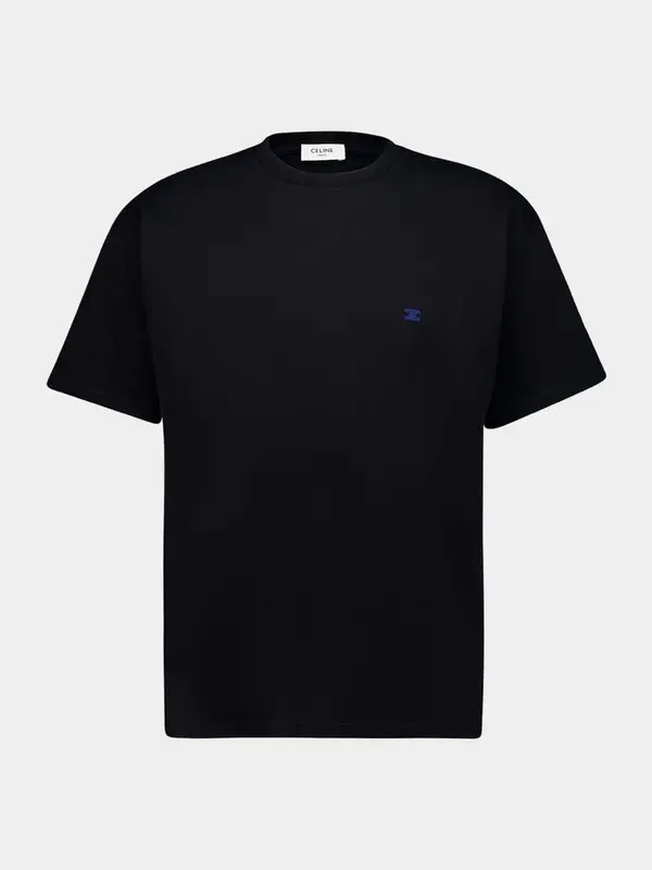 Celine T-shirt Relaxed Fit Cotton - Black
