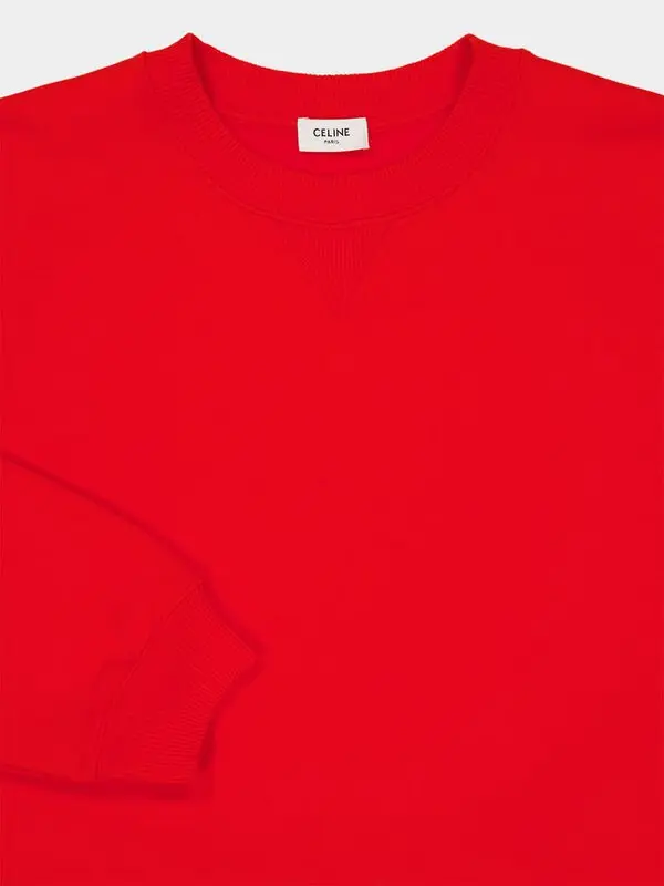 Celine Relaxed Fit Cotton Sweatshirt