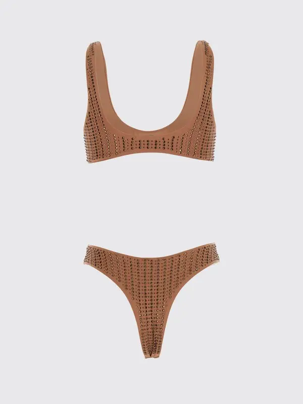 VENUJA Embellished Bikini Set - Brown