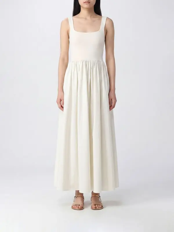 Matteau Square Neck Maxi Dress - Beige