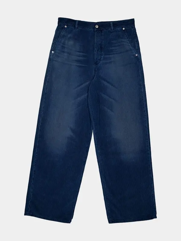 Dior Cotton Corduroy Wide-leg Trousers