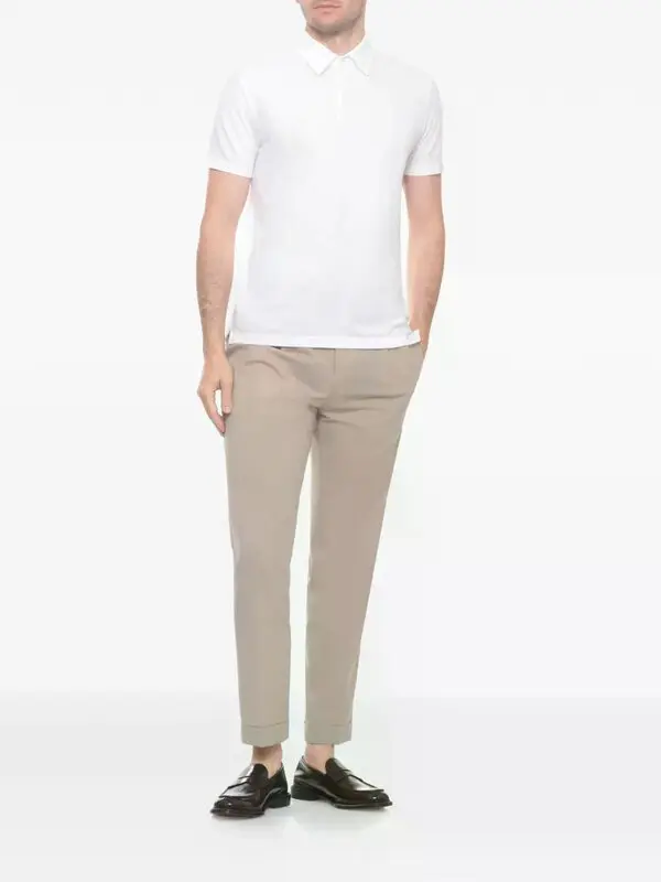 BRIGLIA 1949 Pleated Turn-up Trousers - Neutrals