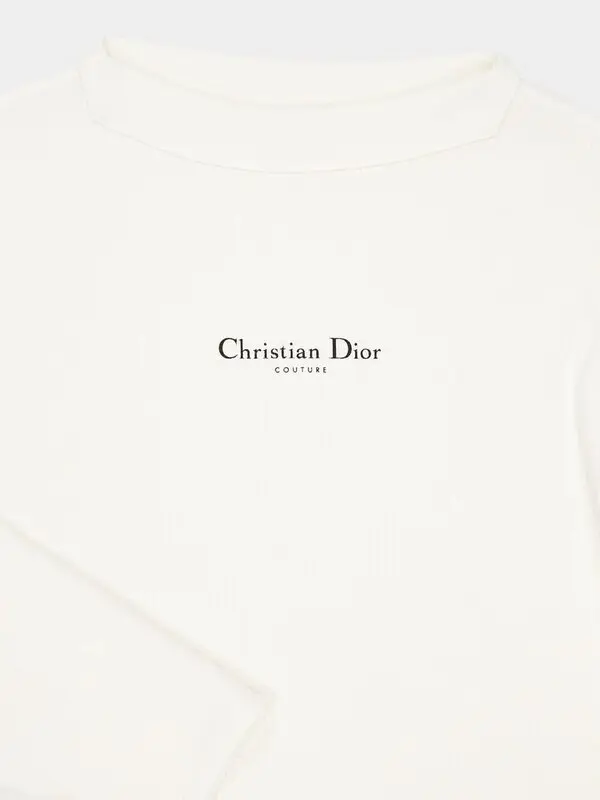 Dior T-shirt L/s Cotton Virgin Wool