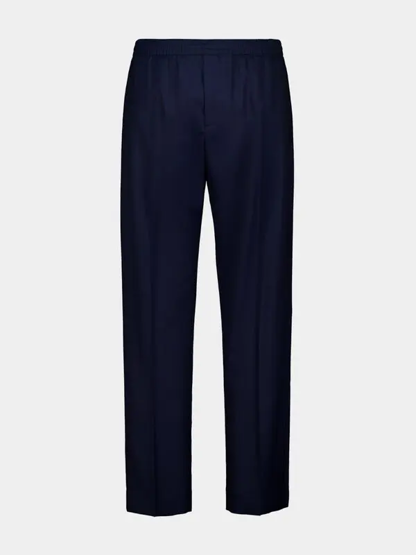 Dior Elastic Virgin Wool Pants - Blue