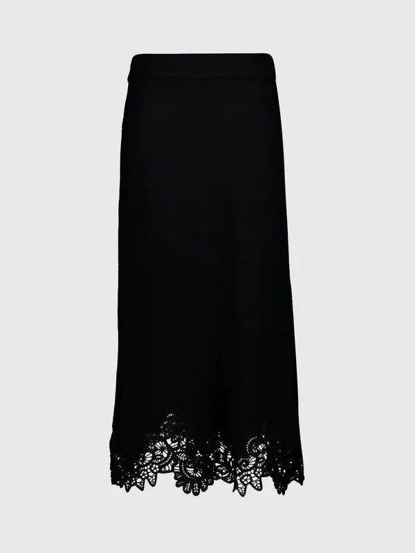 Zimmermann Lace Trimmed Midi Skirt