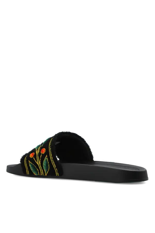 Casablanca Embroidered Logo Slides