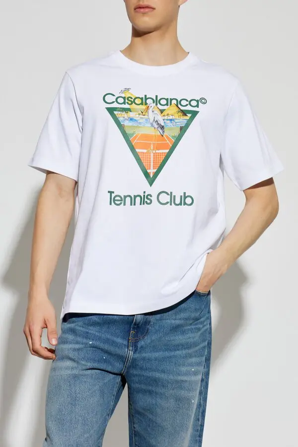 Casablanca T-shirt With Colorful Print