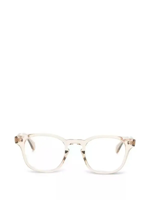 Garrett Leight Ace Ii Square Frame Glasses - Neutrals