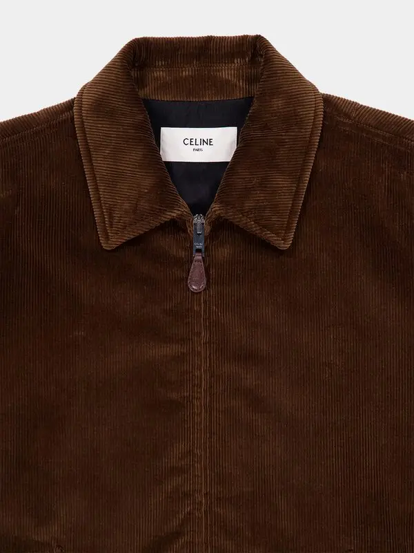 Celine Zipped Corduroy Bomber Jacket
