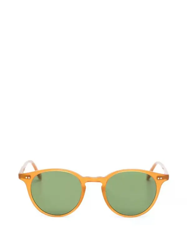Garrett Leight Clune Round-frame Sunglasses - Orange