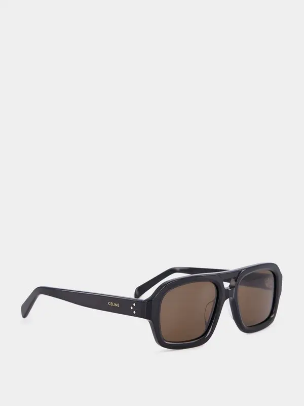 Celine Acetate Sunglasses - Black