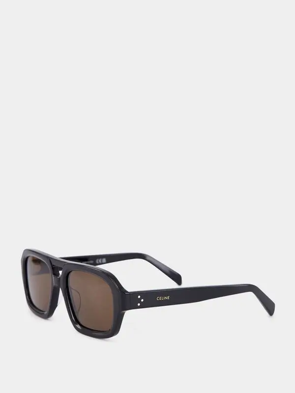 Celine Acetate Sunglasses - Black