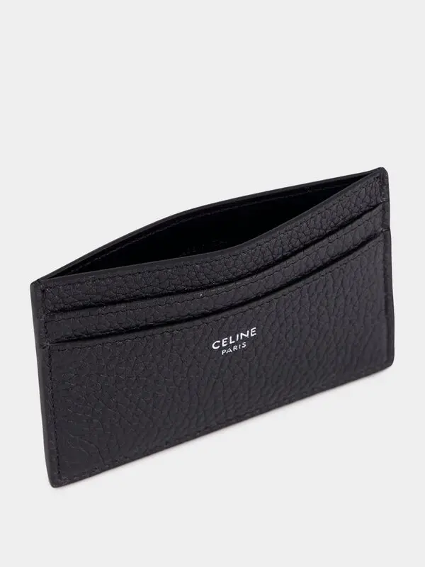 Celine Card Holder Grained Leather Medium