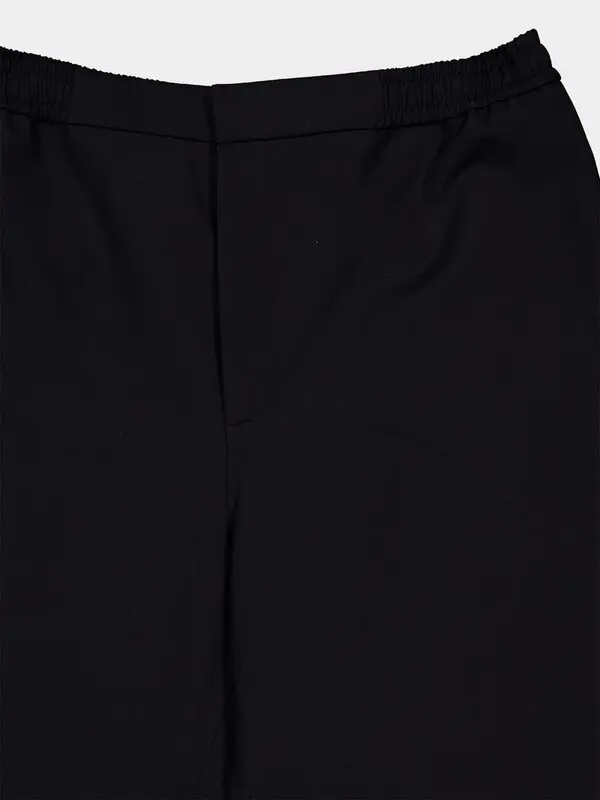 Celine Elastic Waist Virgin Wool Trousers