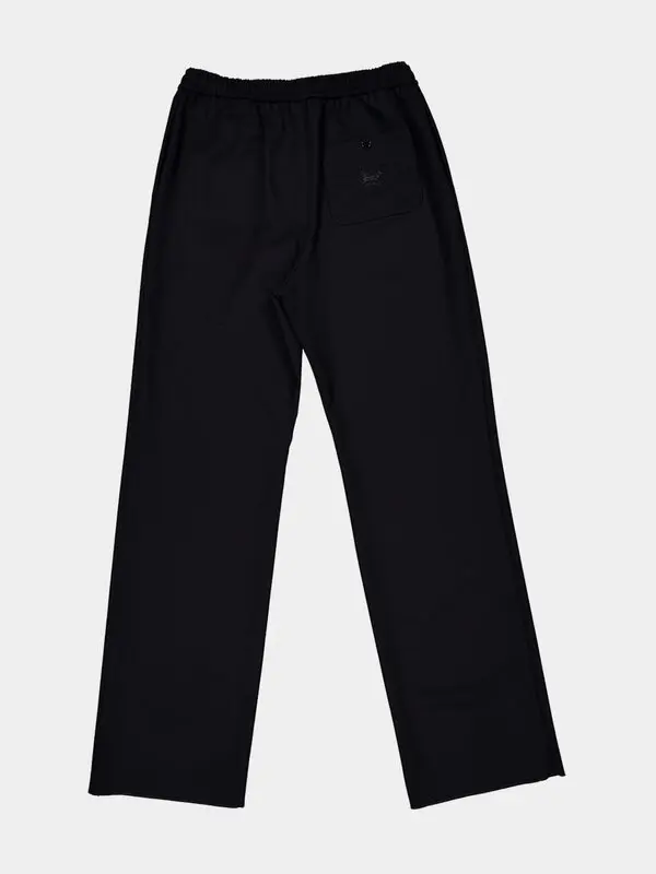 Celine Elastic Waist Virgin Wool Trousers