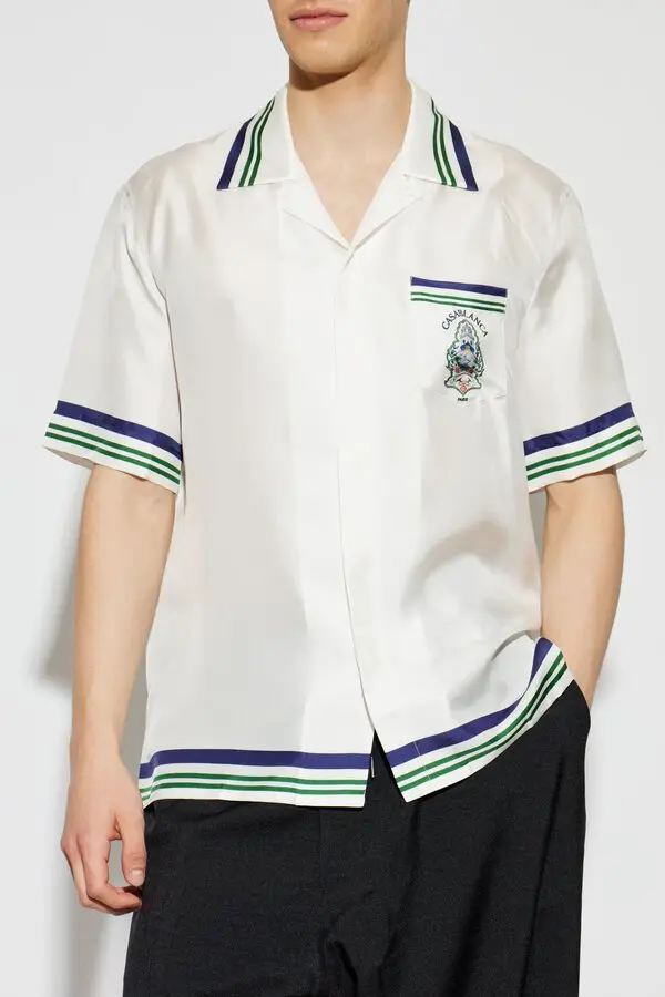Casablanca Silk Shirt With Pocket