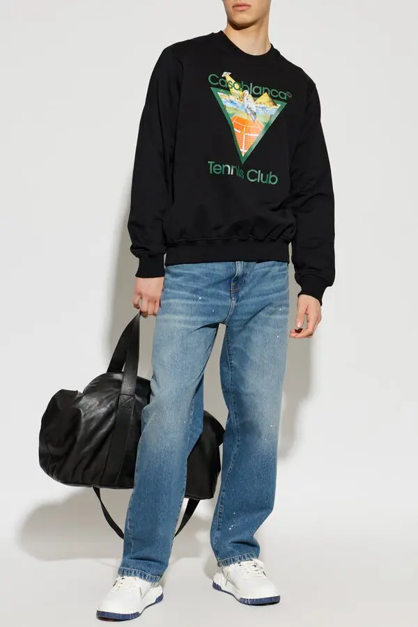 Casablanca Crewneck Sweatshirt With Graphic Print