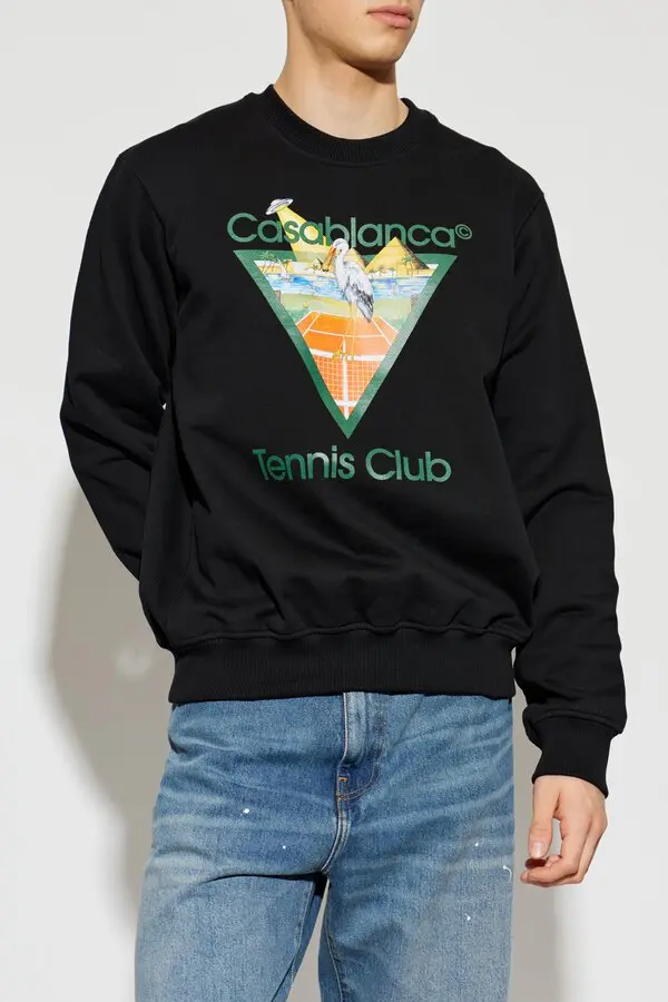 Casablanca Crewneck Sweatshirt With Graphic Print
