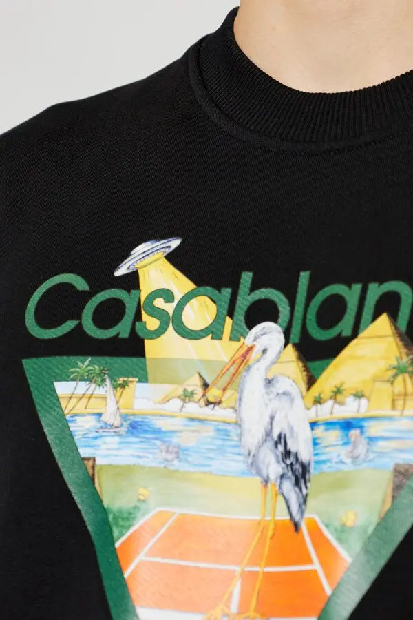Casablanca Crewneck Sweatshirt With Graphic Print
