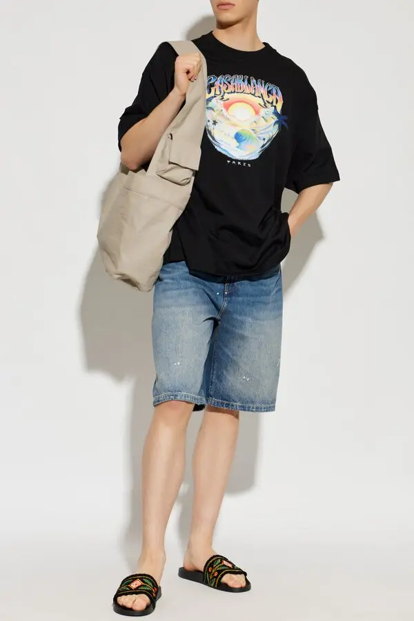 Casablanca T-shirt With Colorful Print