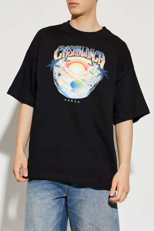 Casablanca T-shirt With Colorful Print