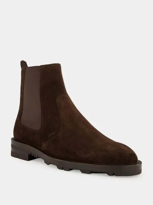 Dior Regency Chelsea Boots In Suede