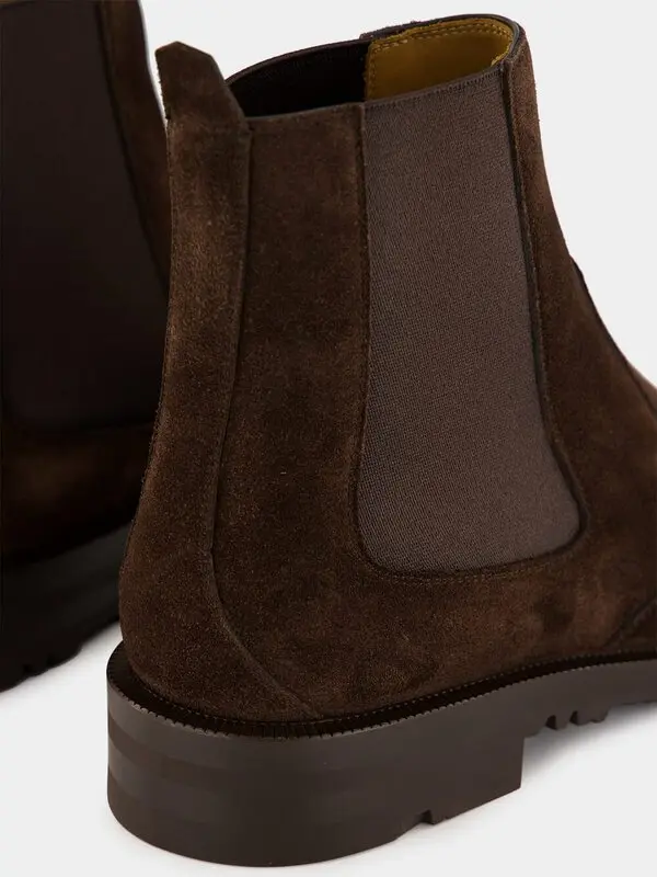 Dior Regency Chelsea Boots In Suede