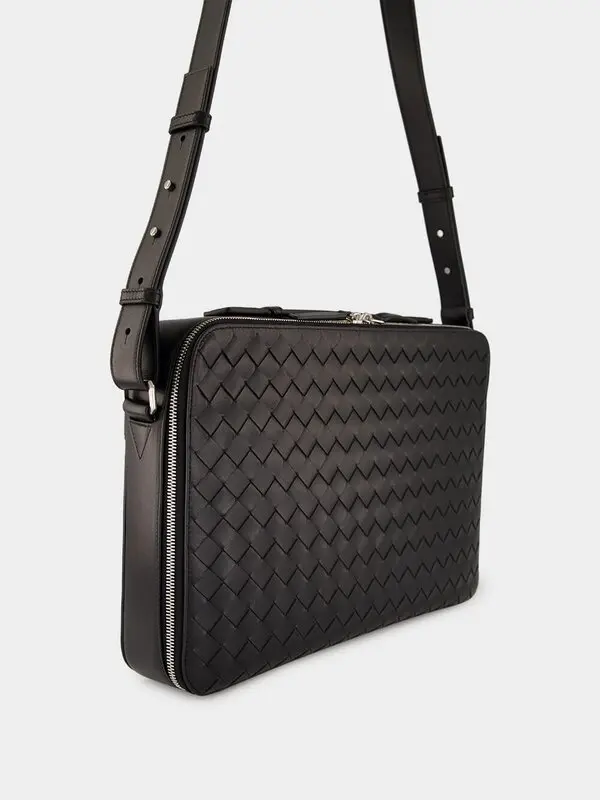 Bottega Veneta Slim Briefcase - Black
