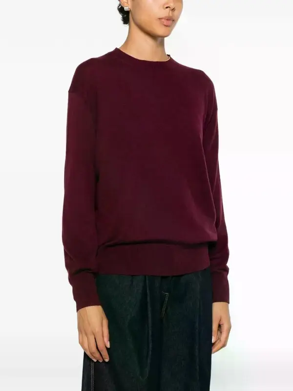 Max Mara Burgundy Knitted Sweater