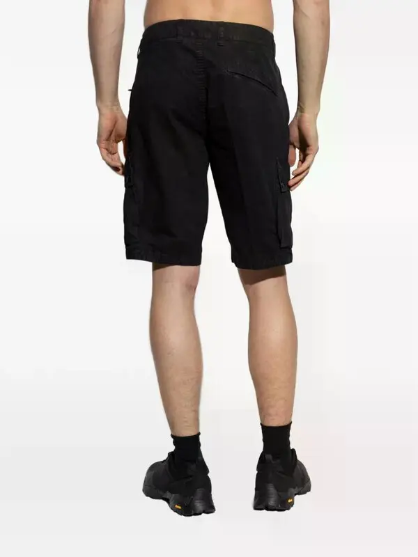 Stone Island Logo Patch Cargo Shorts
