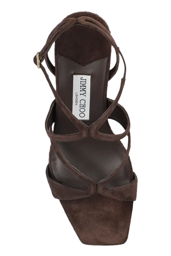 JIMMY CHOO Ayla 85 Platform Wedge Sandals