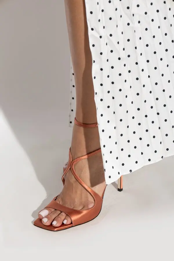 JIMMY CHOO Azia 95 Heeled Sandals - Orange