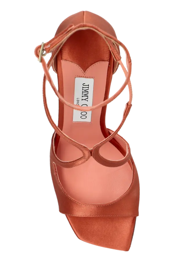 JIMMY CHOO Azia 95 Heeled Sandals - Orange