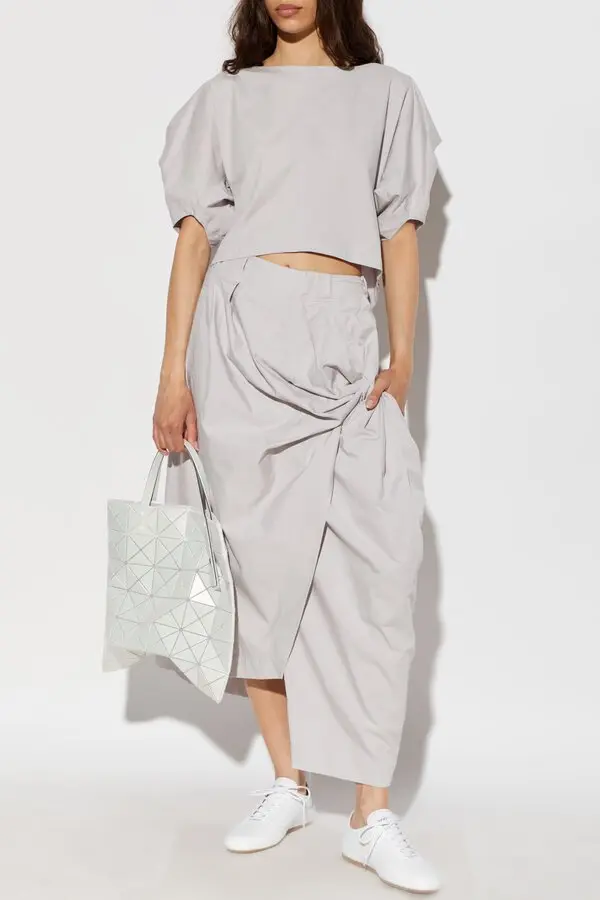 Issey Miyake Asymmetric Draped Skirt