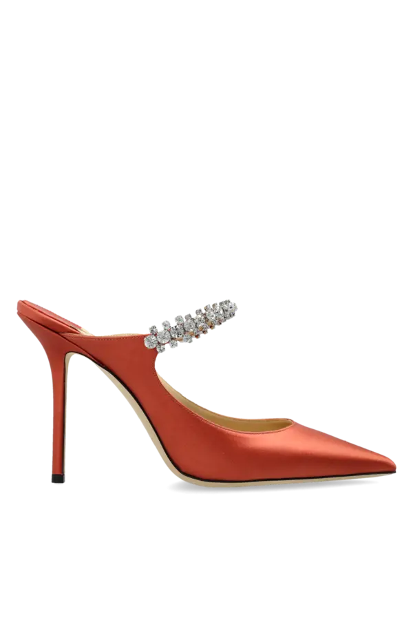 JIMMY CHOO Bing 100 Heeled Mules - Orange