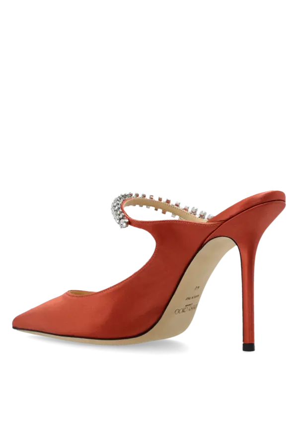 JIMMY CHOO Bing 100 Heeled Mules - Orange