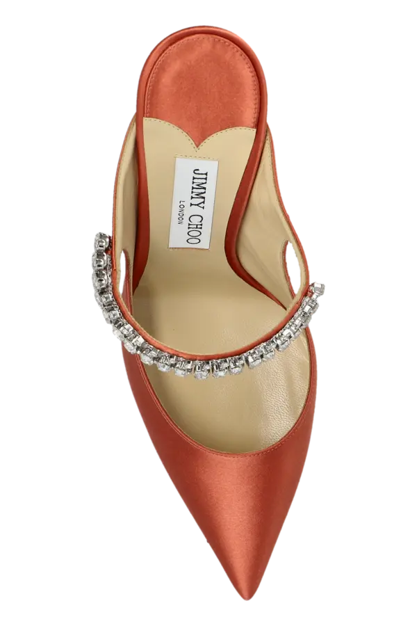 JIMMY CHOO Bing 100 Heeled Mules - Orange