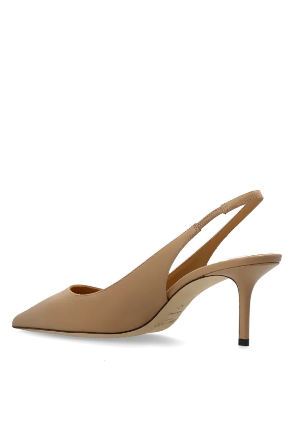 JIMMY CHOO Love Sb 65' Leather Slingback Pumps - Brown