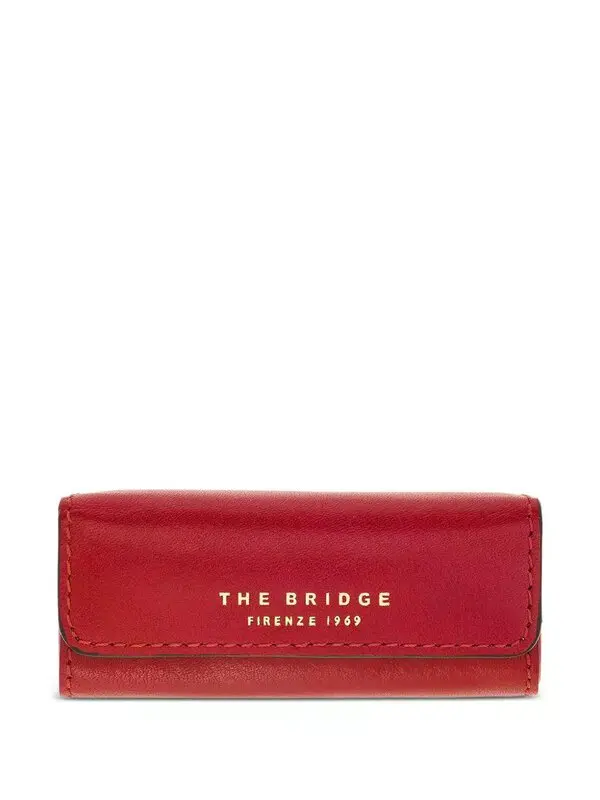 THE BRIDGE Logo-print Leather Lipstick Case - Red