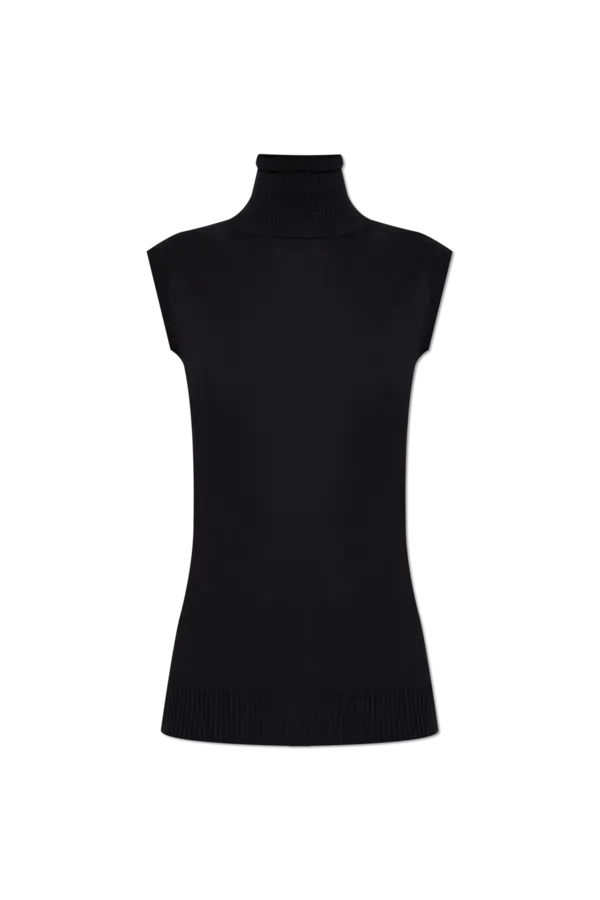 Sportmax Eschimo' Sleeveless Turtleneck Sweater - Black