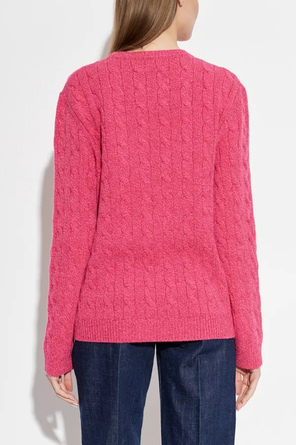 Valentino Garavani Wool Sweater With Decorative Knit