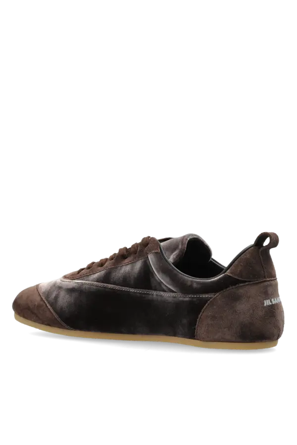 JIL SANDER Etage' Low Top Sneakers - Brown