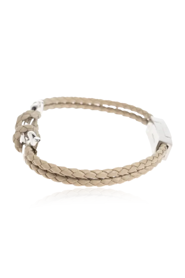 FERRAGAMO Braided Leather Bracelet