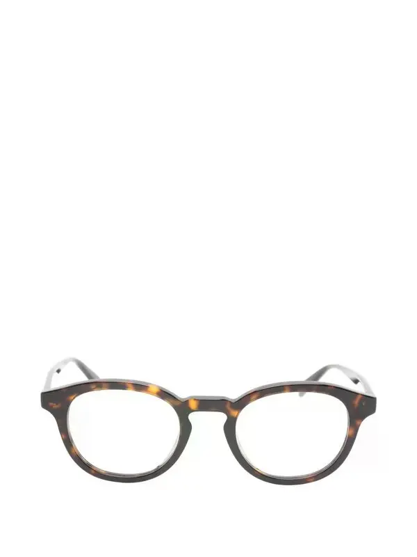 Saint Laurent Round Frame Glasses - Brown