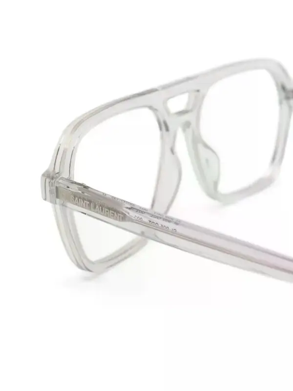 Saint Laurent Pilot-frame Glasses - White